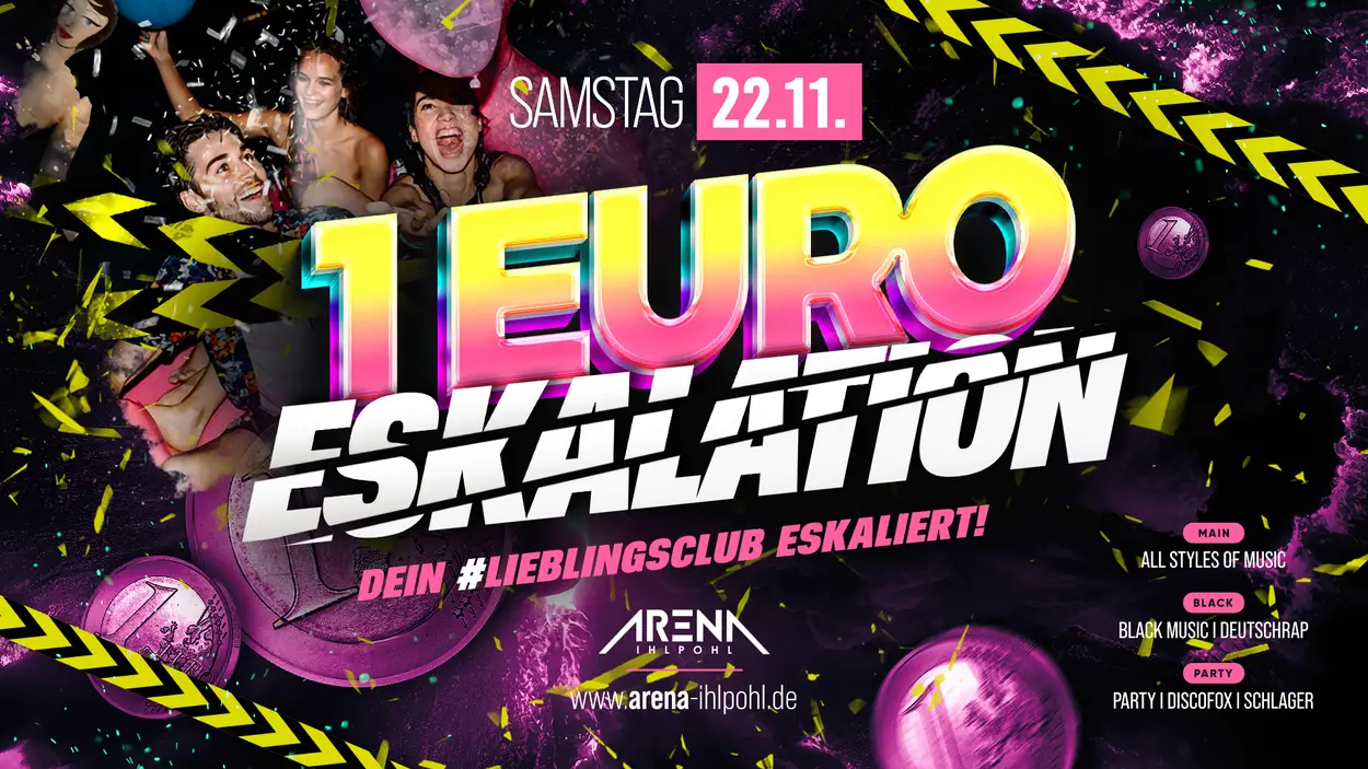 1 EURO ESKALATION | DEIN #lieblingsclub eskaliert!-Party - Szenenight