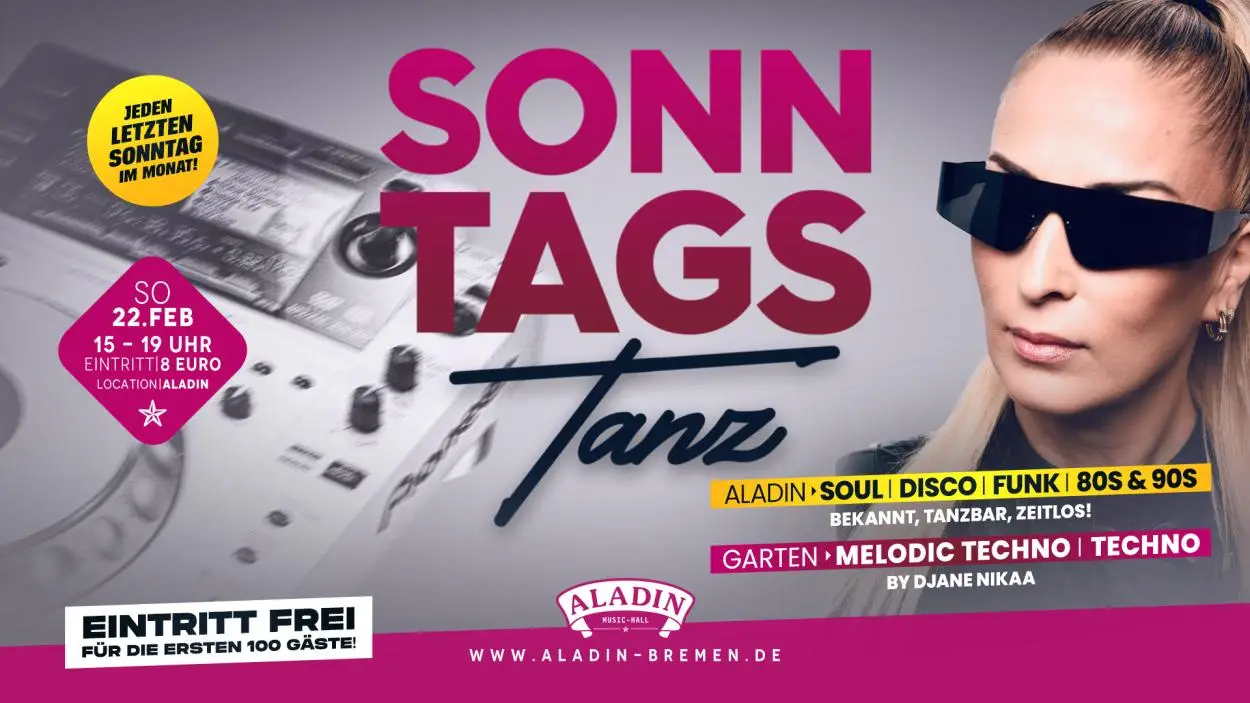 Sonntags Tanz im Aladin-Party - Szenenight